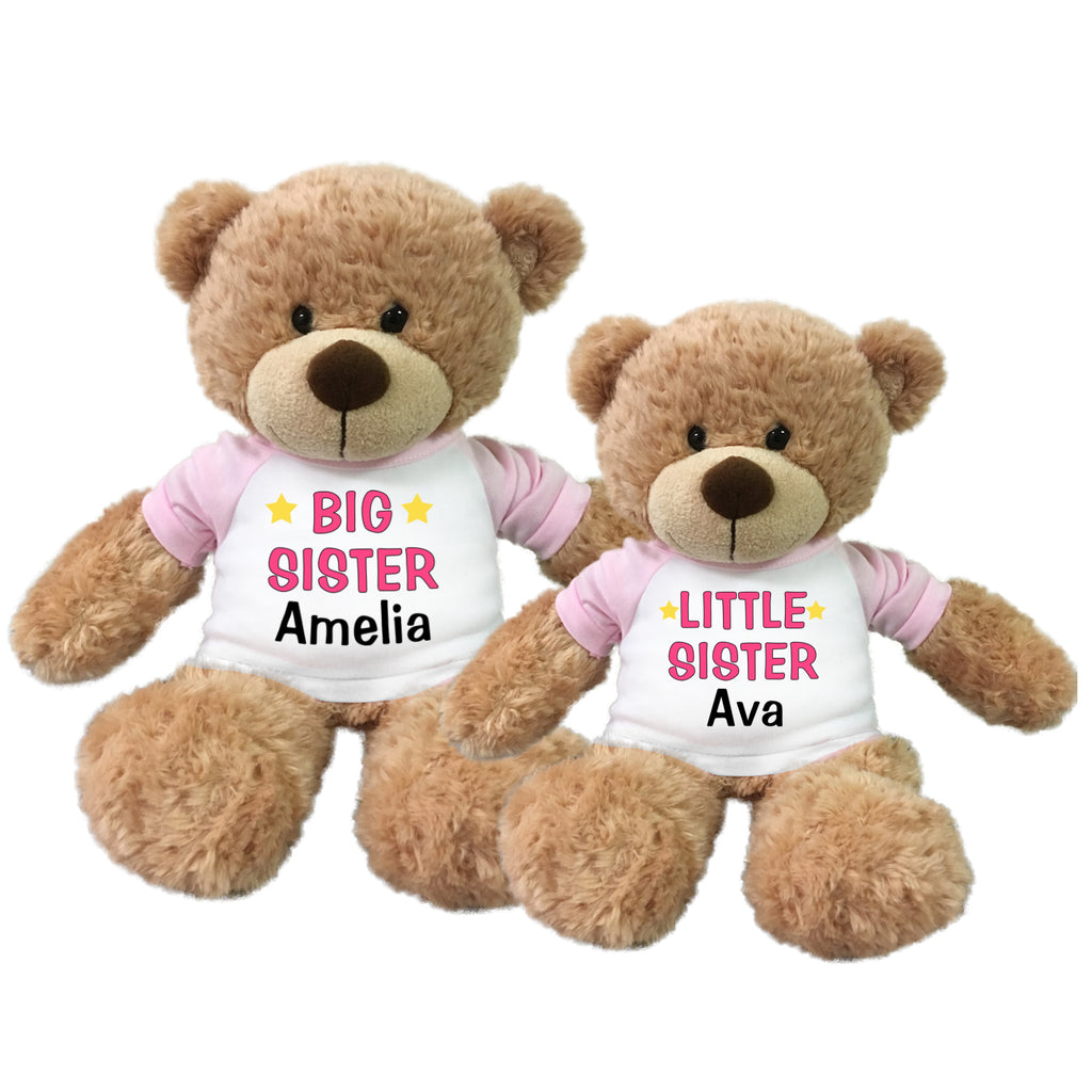 Big Sister / Little Sister Teddy Bears - Set of 2 Bonny Bears – Say it ...