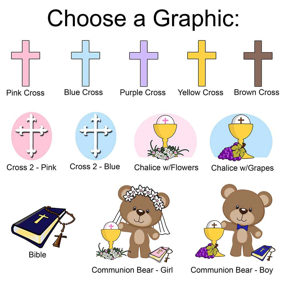 Personalized 1st Communion Panda Bear gift set – Say it with a Stuffed ...