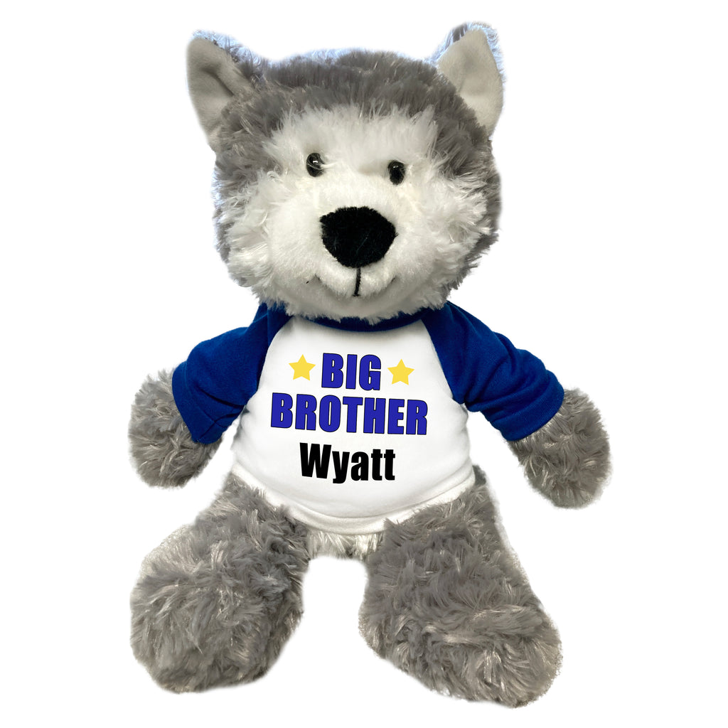 Big Brother Wolf / Husky Dog - Personalized 12 Inch Plush – Say it with ...